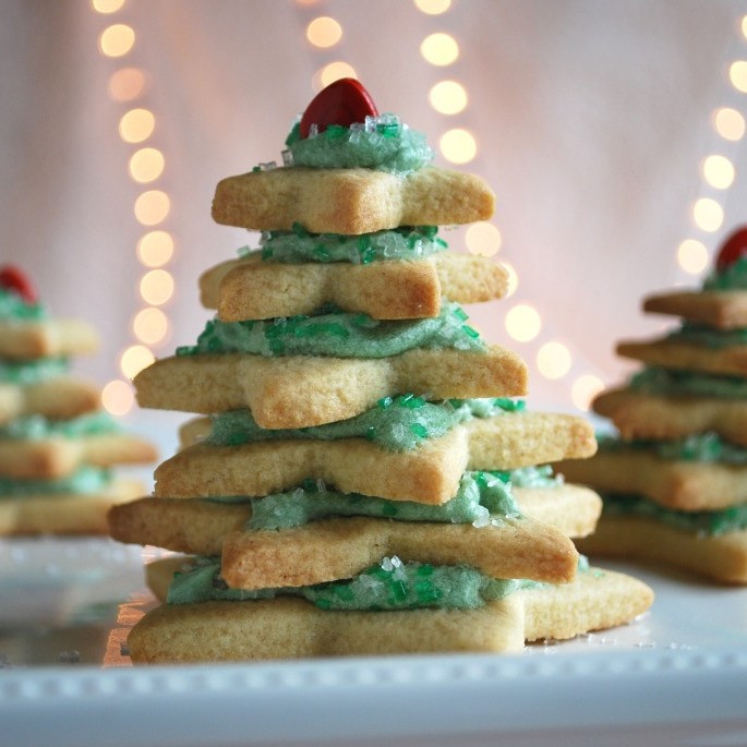 Tree Sugar Cookies How To Make A Christmas Cookie Tree Mom Loves