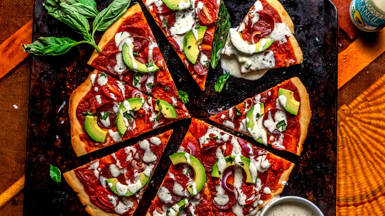 Avocado Pizza with Ranch Recipe | Gluten Free Pizza – Primal Kitchen