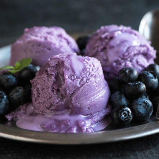 Purple Blueberry Ice Cream