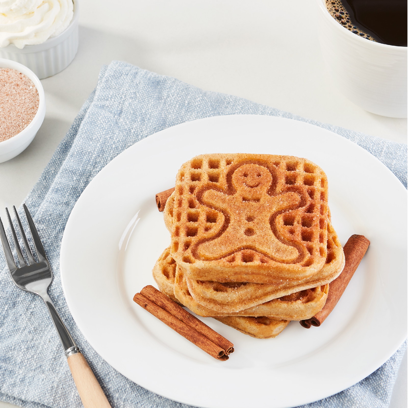Snickerdoodle Waffles – Dash
