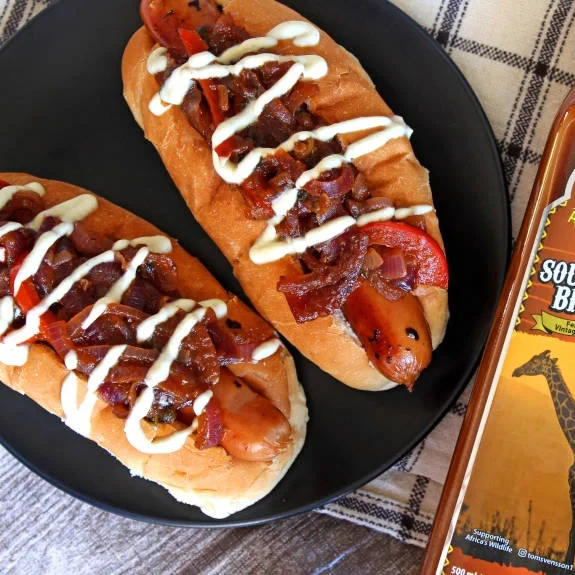 Kenyan Hot Dog Peppery Hot Dog With Lemon And Garlic Plain Yoghurt