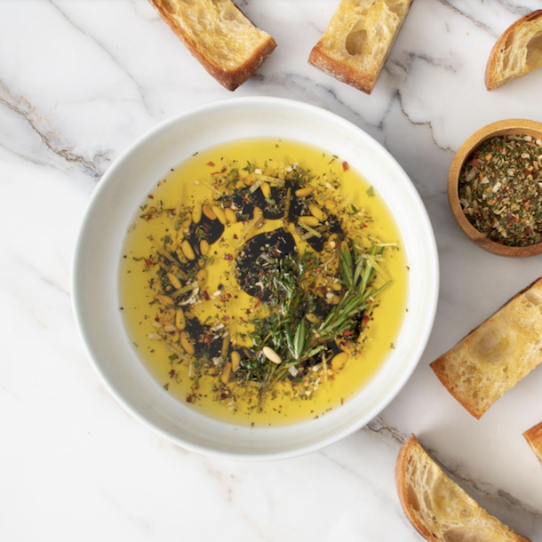 Tuscany Bread Dipping Mix Recipe Easy No Knead Homemade Focaccia Bread