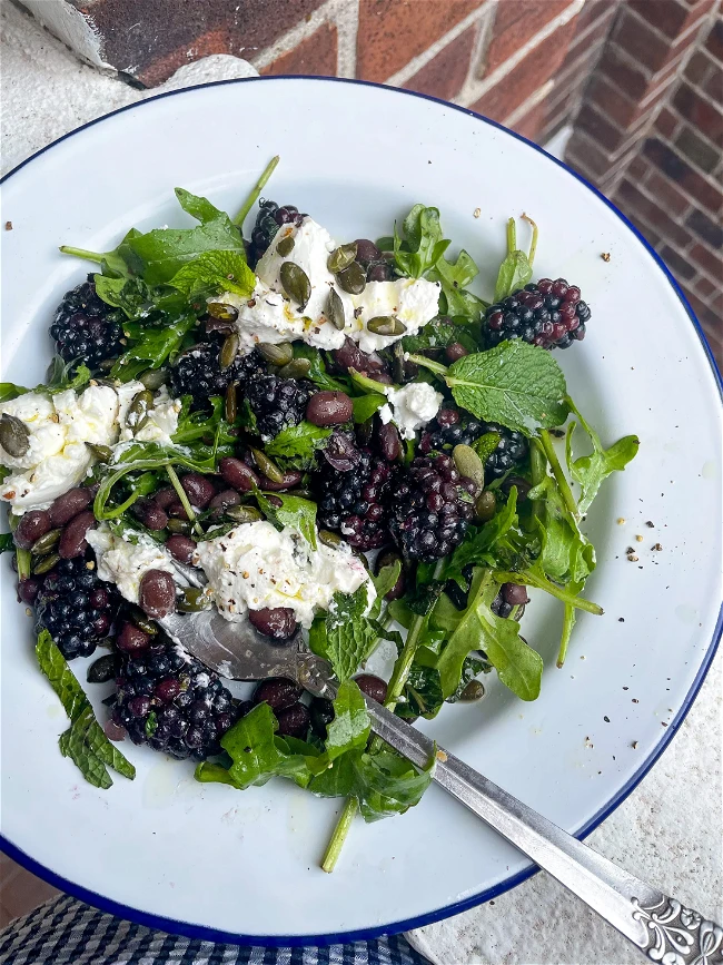 Bold Bean Co - Black Bean, Blackberry + Goats Cheese Salad