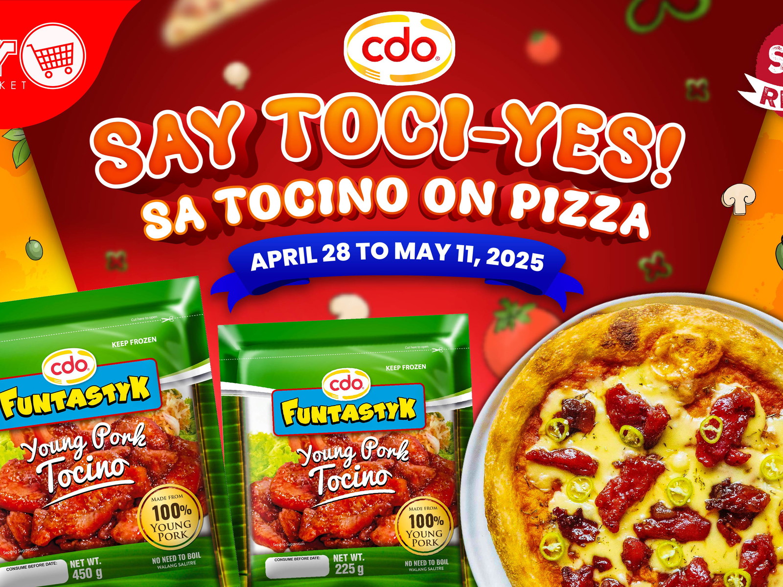 O Tocino CDO Funtastyk Premium Boneless Chicken Tocino 225g Bohol