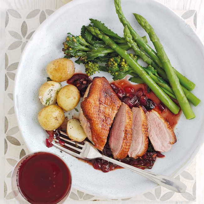 Duck with Red Wine & Redcurrant Sauce – Dairy Diary by Collins Debden
