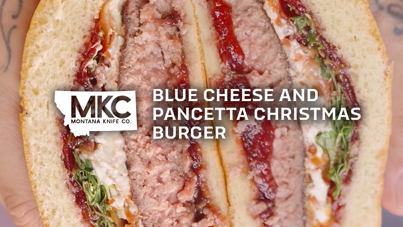 Blue Cheese and Pancetta Christmas Burger