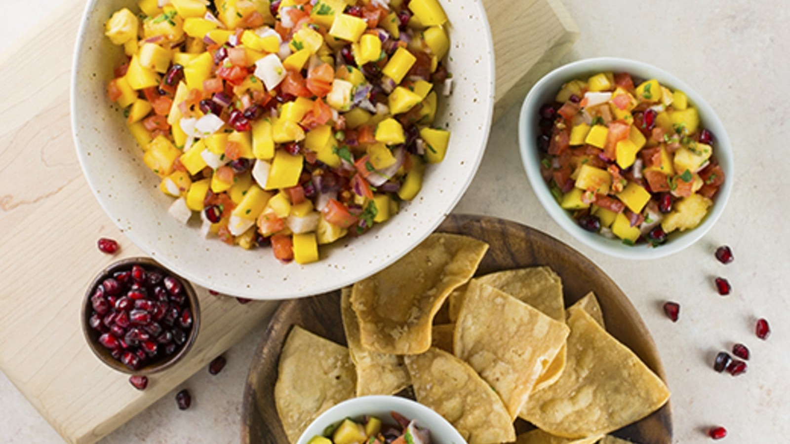 Tropical Salsa And Chips Easy Fruit Salsa And Crispy Sweet Tortilla