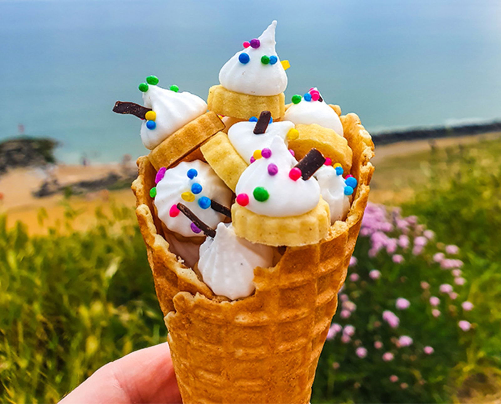 Iced Gems for Ice Cream Cones
