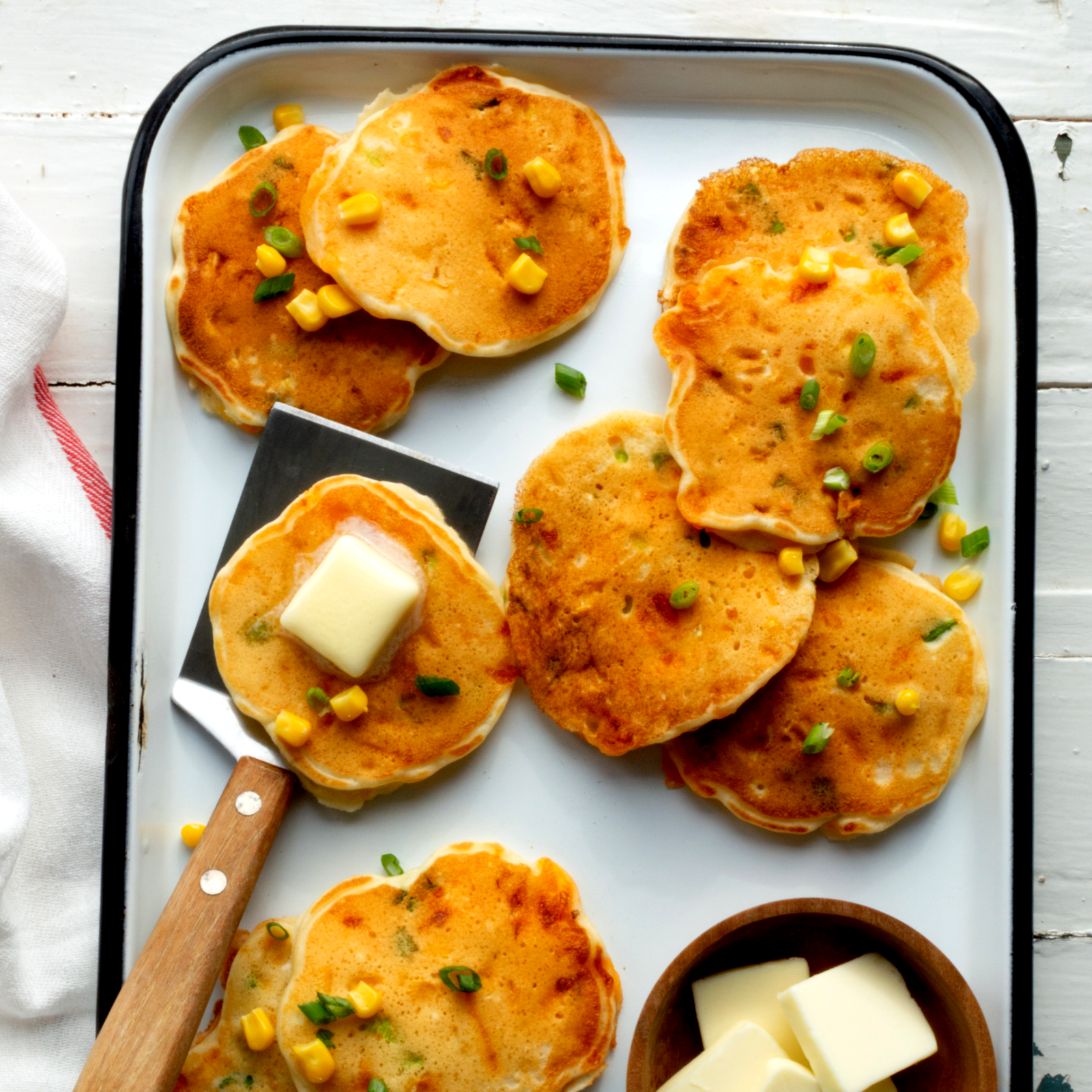 how to cook corn and cheese griddle cake